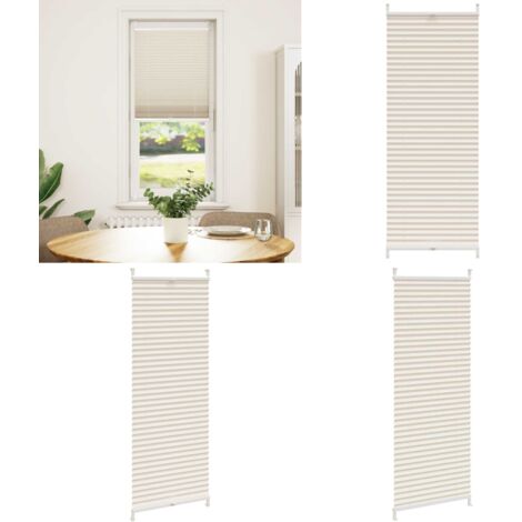Plissee Faltrollo Rollo Plisseerollo 60x100cm Creme - Plissee ...