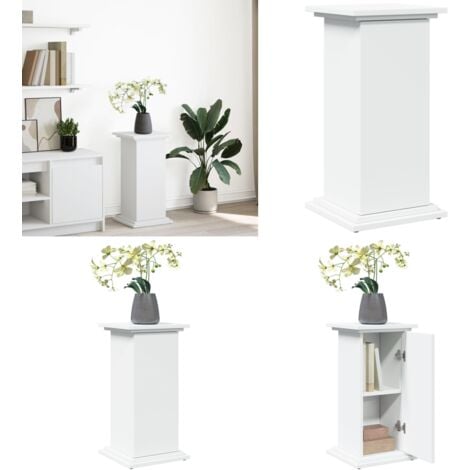 vidaXL Postament mit Stauraum Weiß 31x30x60 cm Holzwerkstoff