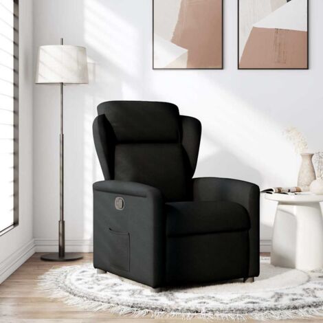 vidaXL Relaxsessel Schwarz Stoff