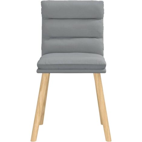 Esszimmerstühle 4 Stk. Hellgrau Stoff - Esszimmerstuhl ...