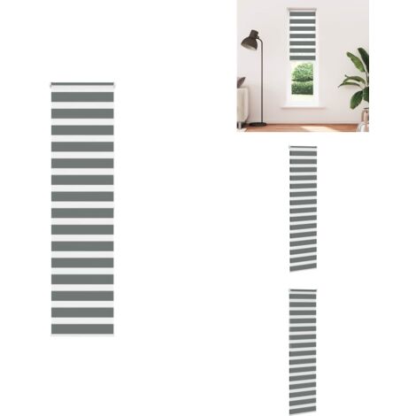 Zebrarollo Dunkelgrau 60x200 cm Stoffbreite 55,9 cm Polyester - Zebra ...