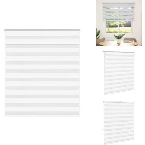 Zebrarollo Weiß 135x150 cm Stoffbreite 130,9 cm Polyester - Zebra ...