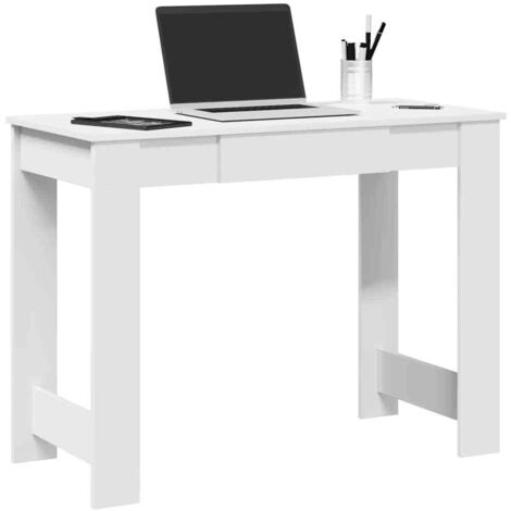 Schreibtisch Weiß 100x45x75 cm Holzwerkstoff - Schreibtisch ...