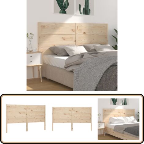 Kopfteil 186x4x100 cm Massivholz Kiefer - Holz Kopfteil - Kiefernholz ...