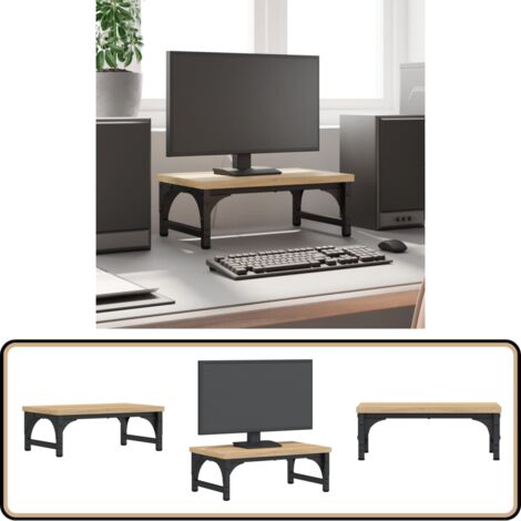 Monitorständer Sonoma-Eiche 37x23x14 cm Holzwerkstoff - Monitorständer ...