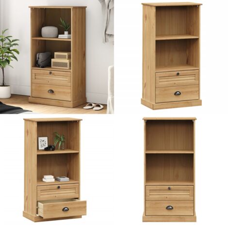 Bücherregal VIGO 60x35x114,5 cm Massivholz Kiefer - Holz Regal - Buche ...