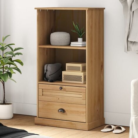 Bücherregal VIGO 60x35x114,5 cm Massivholz Kiefer - Holz Regal - Buche ...