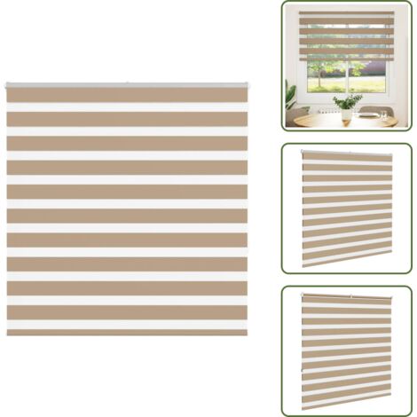 Zebrarollo Sandbraun 150x150 cm Stoffbreite 145,9 cm Polyester - Zebra ...