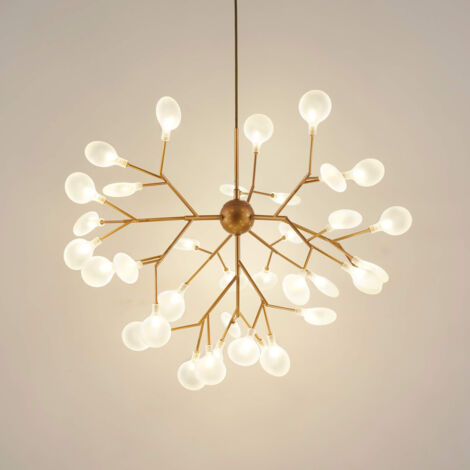 Goldene Design Ast-Hängeleuchte 36-flammig - Arsinoe