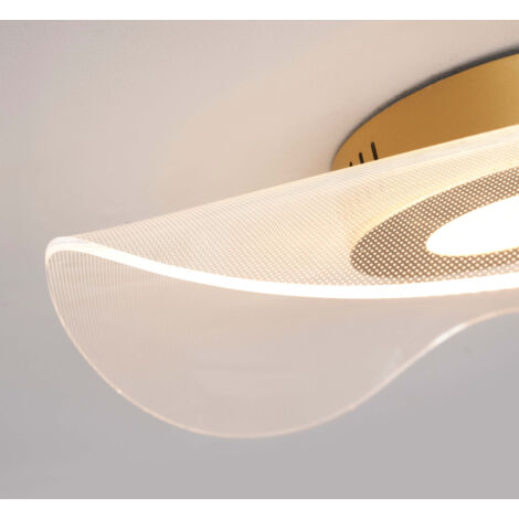 Dynamische wellenförmige LED-Deckenleuchte 48 cm - Ondenis