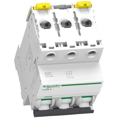 A9f75340 - Disjoncteur Courbe D Triphasé 40a - 3p - 10ka - à Vis - Schneider Electric Acti9 Ic60n