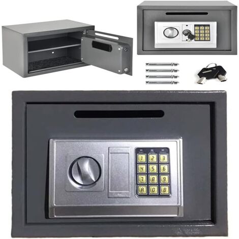 Fireproof and waterproof safe, 16-liter double-security steel safe ...