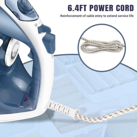 Fer à vapeur, réglage de la température à 5 vitesses, réservoir d'eau ...