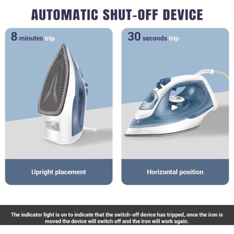 Fer à vapeur, réglage de la température à 5 vitesses, réservoir d'eau ...