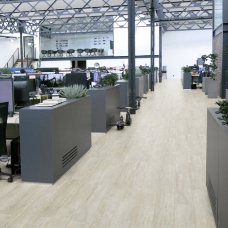 Sol PVC cuisine et salon Gerflor Creation 55 lame vinyle White Lime 3m² ...
