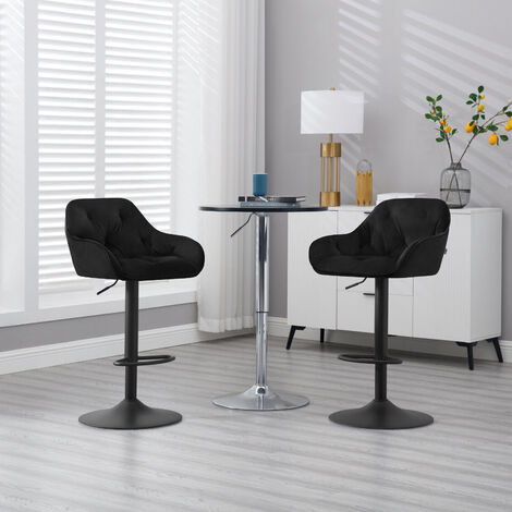 WOLTU Barhocker 4er Set, Barstühle höhenverstellbar, Drehbare Hocker ...