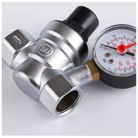 DN20 reducteur de pression d'eau 3/4 pouce regulateur de pression eau avec manomètre
