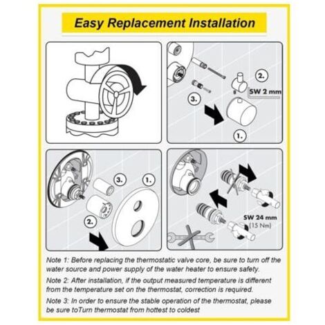 Für Hansgrohe MTC Thermostatkartusche, Wachskapsel, 94282000