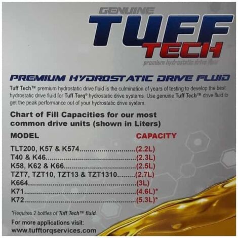 HYDROSTATISCHES GETRIEBEÖL 3L TUFF TORQ