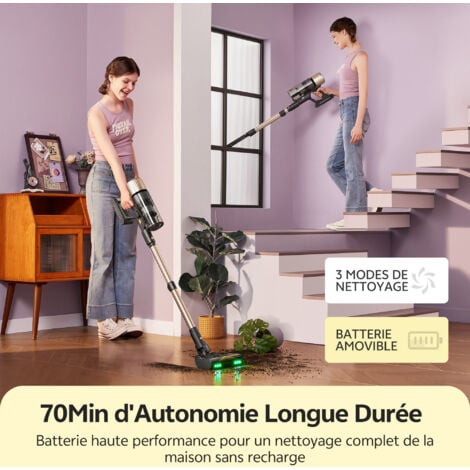 Ultenic Aspirateur Balai sans Fil UU15, Autonimie de 60min, Auto ...