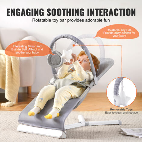 Mophorn Transat pour bébé , siège transat pliable pour bébés de 0 à 9 ...