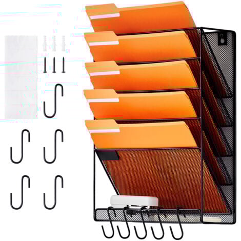 Mophorn Support mural pour dossiers, support mural en maille monobloc à ...