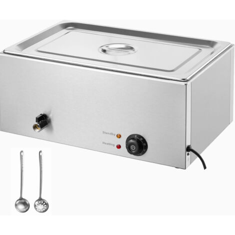 Mophorn chauffe-plats commercial, table à vapeur électrique de 18 L ...