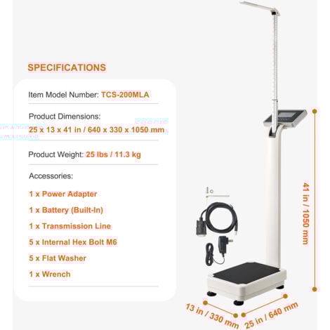 Mophorn Balance médicale numérique, balance professionnelle pour ...