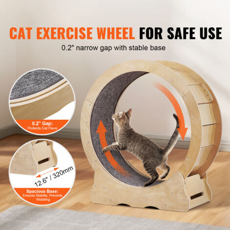 Mophorn Roue d'exercice pour chat, grande roue de tapis roulant pour ...
