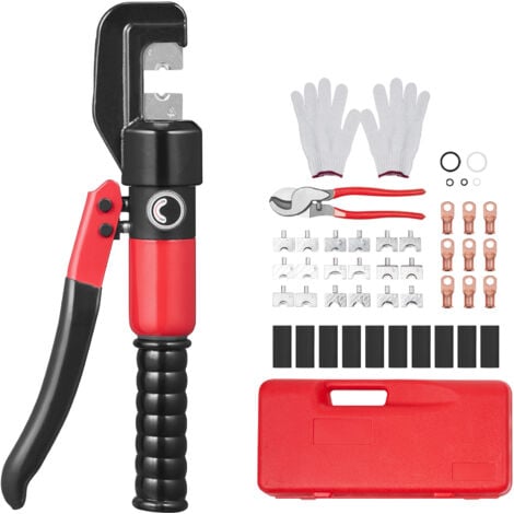 Pince à sertir Mophorn, pince à sertir hydraulique pour cosses de batterie en cuivre et ...