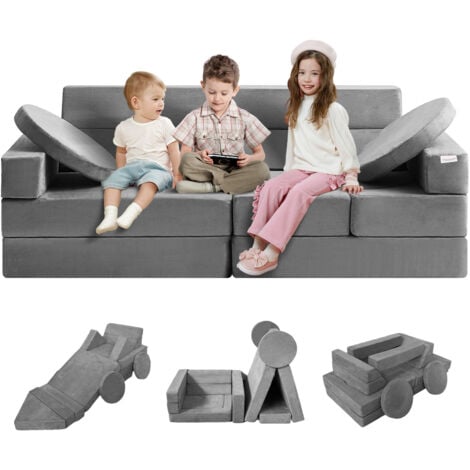 Mophorn Canapé de jeu modulaire pour enfants, 15 pièces en mousse ...