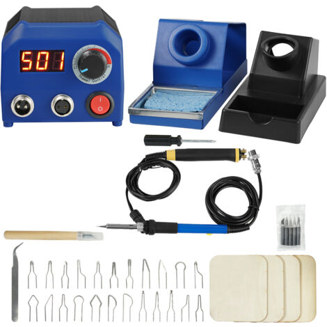 Mophorn Kit de pyrogravure , température réglable de 250 à 700 °C avec ...