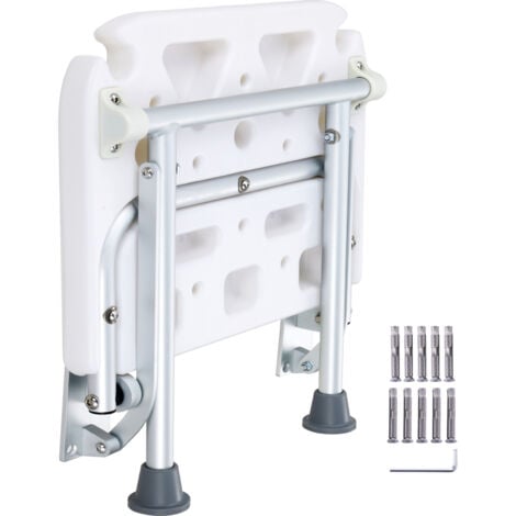 Siège de douche pliable en PE Mophorn, 15,7'' x 14,8'' déplié, banc de ...