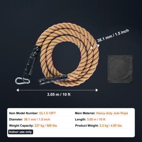 Mophorn Corde d'escalade de gymnastique, corde d'entraînement de ...