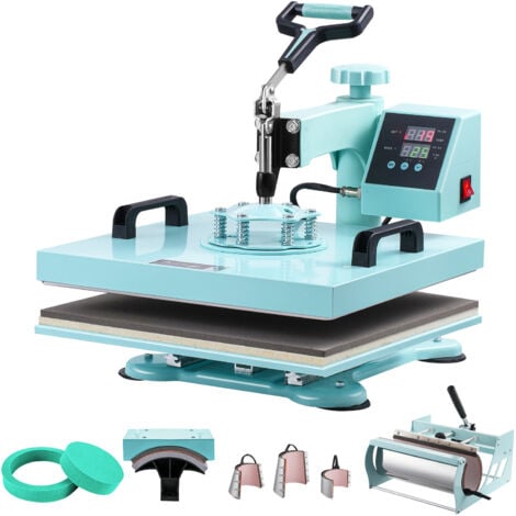 Mophorn Presse à chaleur 8 en 1, 38,1 x 38,1 cm, machine de transfert de chaleur avec presse à ...