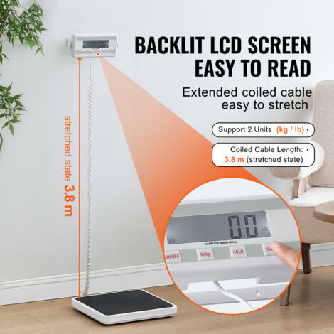 Mophorn Balance médicale portable, balance numérique professionnelle ...