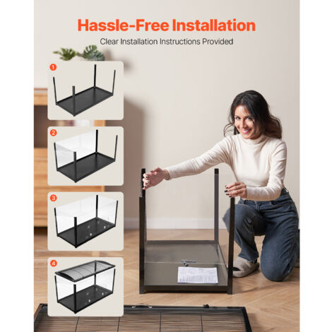 Cage hamster transparente Mophorn xl ventilation et vue panoramique ...