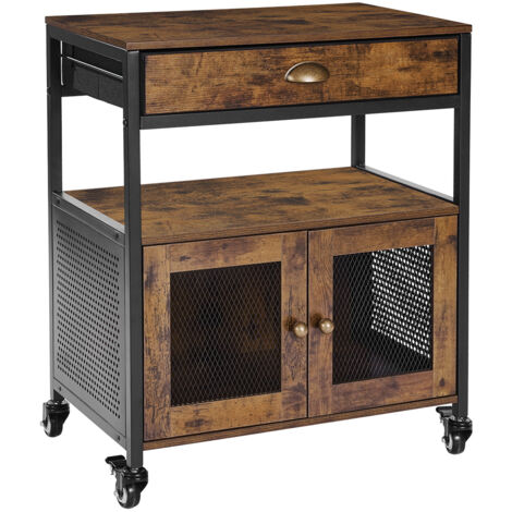 Mophorn Meuble de bar à café 61 x 36 x 70,5 cm, armoire avec 4 niveaux ...