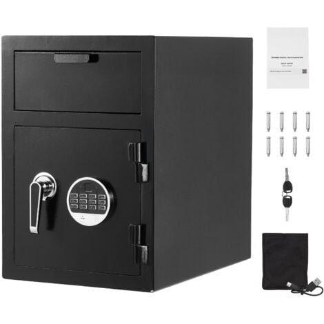 Mophorn Coffre-fort de dépôt 34 L grande capacité, coffre de sécurité ...