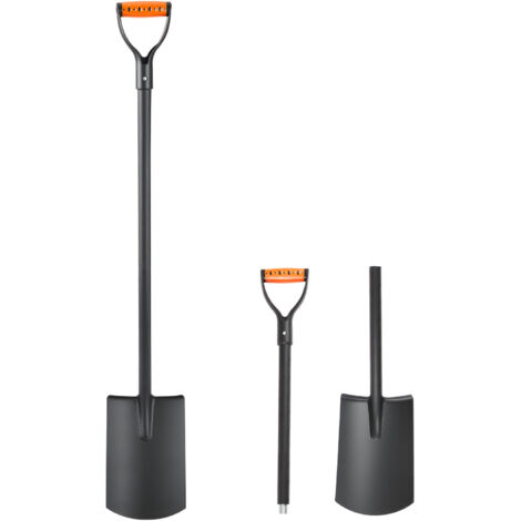 Mophorn Bêche carrée 122 cm, outil de jardinage avec lame en acier ...