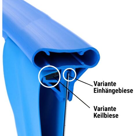 Liner piscine ronde sable 300x120cm 0,4mm rail d'accroche couverture ...