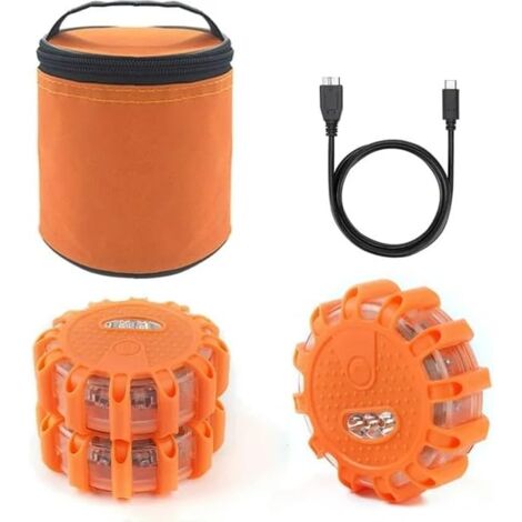 1 pack de feux de détresse à LED pour la route, feux de sécurité ...