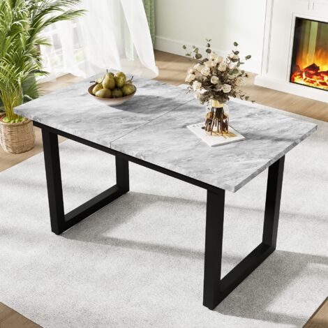 Table de salle à manger,Table à manger rectangle,18080CM,6 PERSONNES