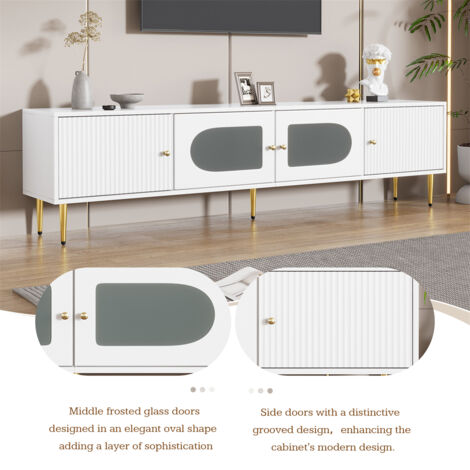 Support TV moderne pour TV 79 pouces, Entertainment Center TV Media ...