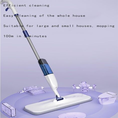Balai Serpillère Balai Lave Sol avec Vaporisateur Spray Mop Balai ...