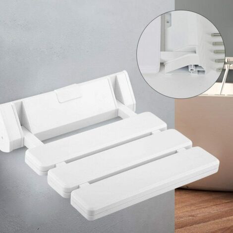 130 kg Klappbarer Duschsitz Duschklappsitz zur Wandmontage Duschstuhl ...