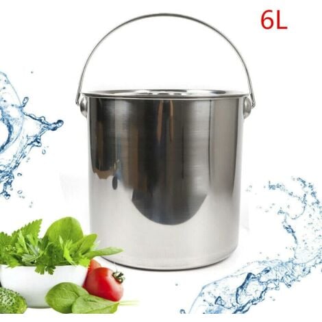 Edelstahleimer,Lebensmitteleimer Kücheneimer Futtereimer Milcheimer Eimer Garteneimer Baueimer ...