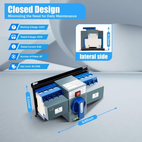 Automatischer Umschalter 63A 4P Home Dual Power Automatischer ...