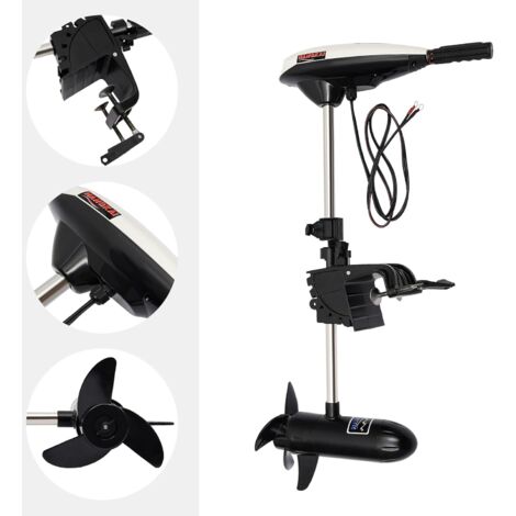Elektromotor Bootsmotor-Elektrisch 12V 65LBS Außenbordmotor Außenborder ...