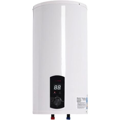 Elektro Warmwasserspeicher Boiler Mit Handbrause LED-Bildschirm 30℃ to 75℃ für Wandmontage ...